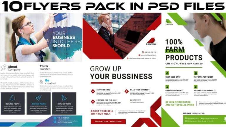 10 Business Flyers Pack Download In PSD Files - PLRBuy